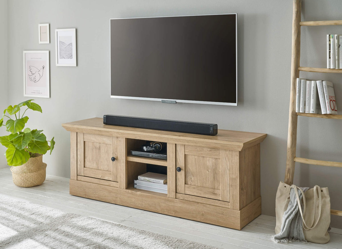 TV-Lowboard Eiche 152cm Unterschrank Cardiff – Empinio24